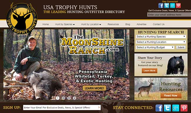 USA Trophy Hunts | Websdirect.com – Internet Marketing